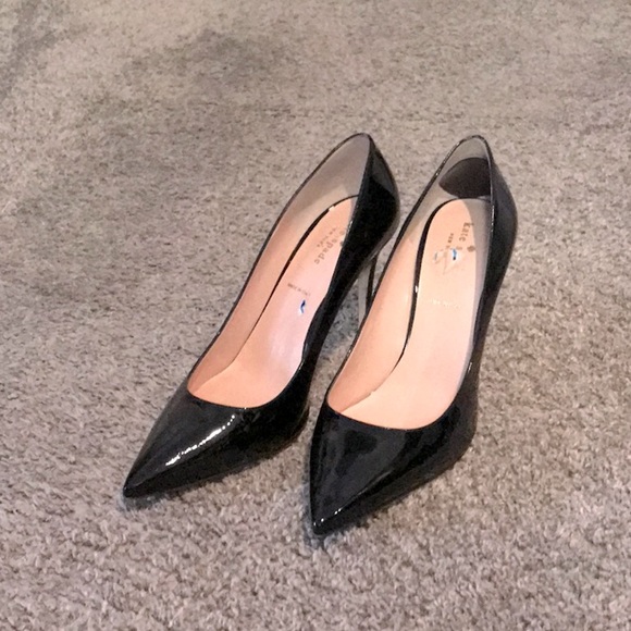 kate spade | Shoes | Black Patent Leather Stiletto Heel Kate Spade ...